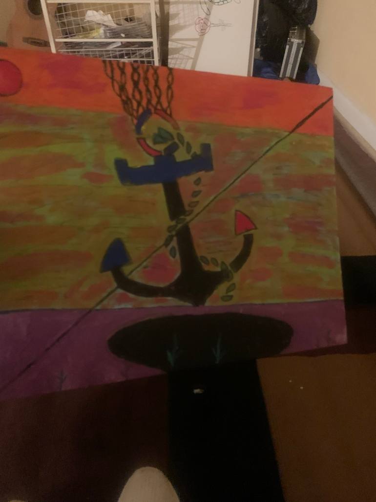 Anchor on the Rise Painting by Manifest Life | Saatchi Art