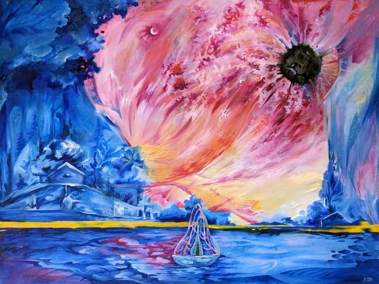 Diptych Bestow Painting by Olha Kriuchkovska | Saatchi Art