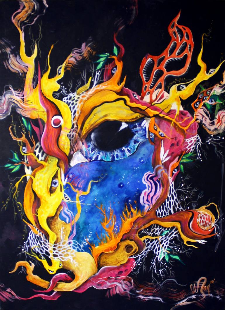 Ochi Oliva Painting by Olson Olberburg | Saatchi Art