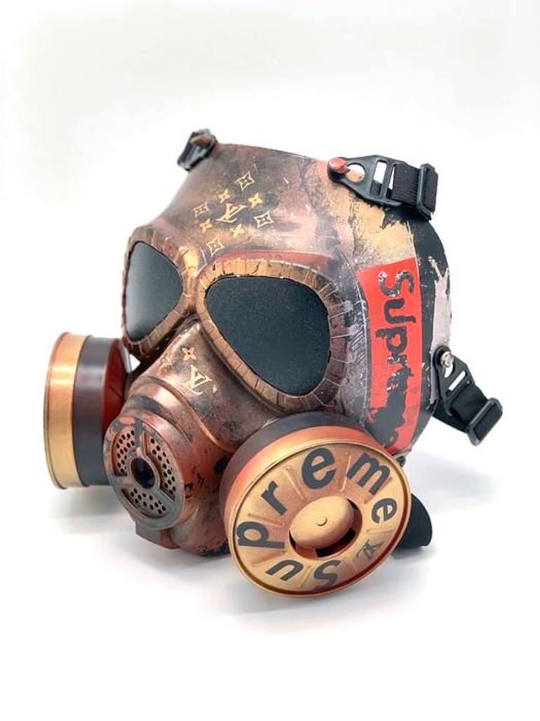 Supreme Gas Mask Sculpture by Opius disturbeD | Saatchi Art