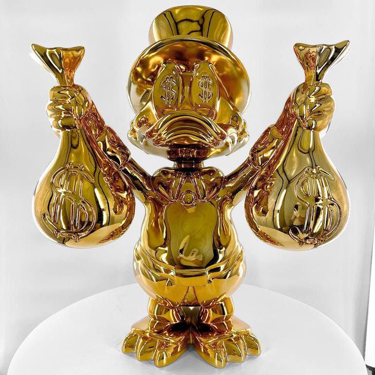 Billionaire Duck Gold Edition by Pieri Sculpture by Pieri Gallery ...