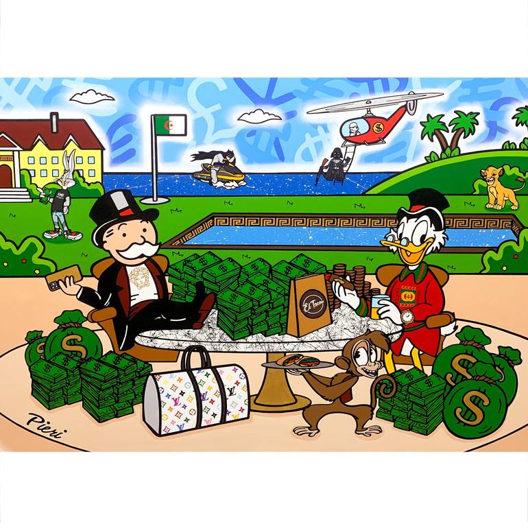 The Village of McDuck Edition by Pieri Painting by Pieri Gallery ...