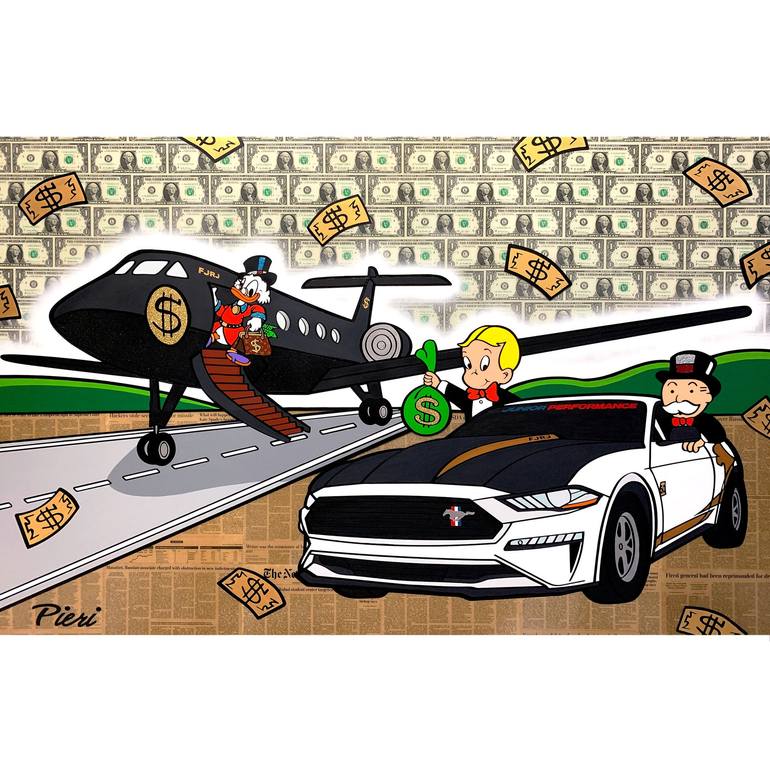 Monopoly Mustang Edition by Pieri Painting by Pieri Gallery | Saatchi Art