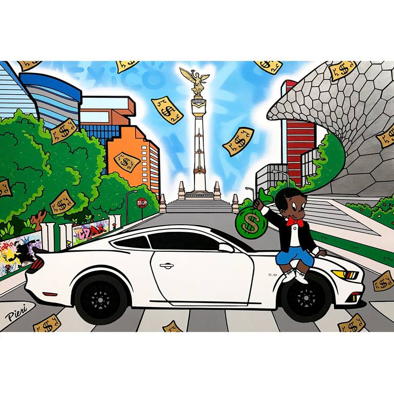 Richie Rich takes CDMX Black Edition by Pieri Painting by Pieri Gallery ...