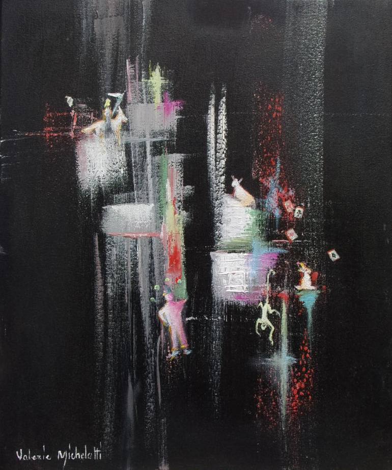 Figures de contes Painting by Valérie Micheletti | Saatchi Art