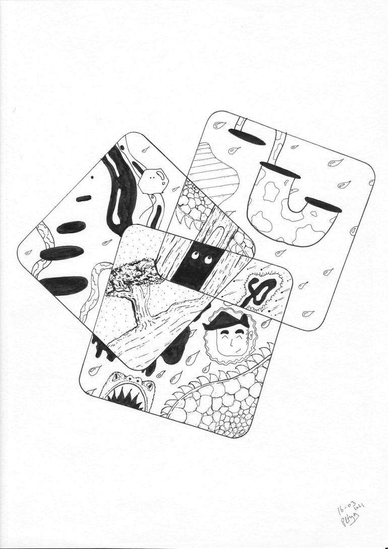 Time Wizard Portal #12 Drawing by Petya Bouianov | Saatchi Art