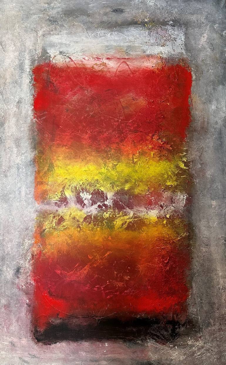Red Glow Painting by Brian Bruce | Saatchi Art