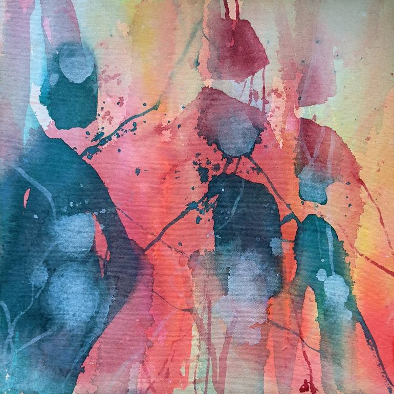 My Happy thoughts Painting by Mansi Saxena | Saatchi Art