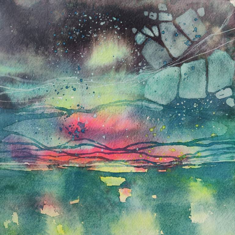 Celestial Influence Painting by Mansi Saxena | Saatchi Art