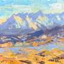 Winter Sunset Painting by Terry Ouimet | Saatchi Art