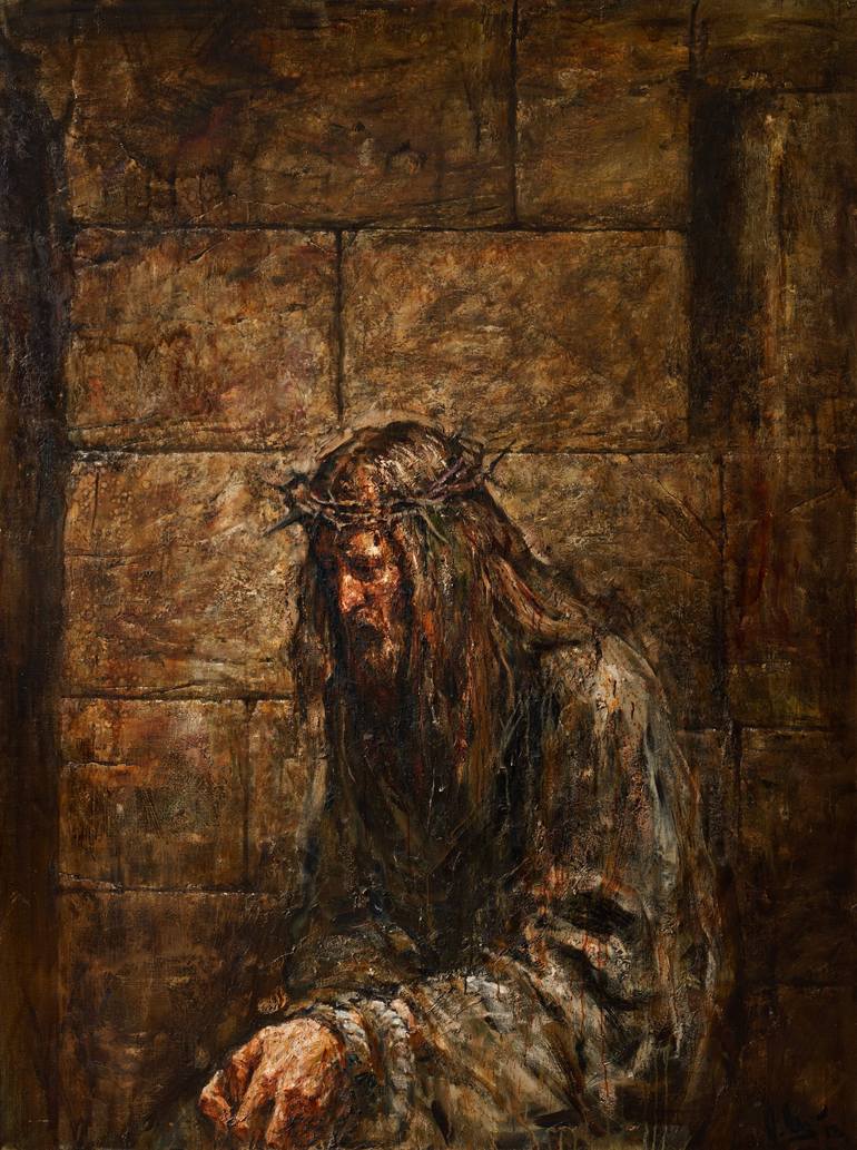 The Humility of Christ Painting by Anatoly Shumkin | Saatchi Art