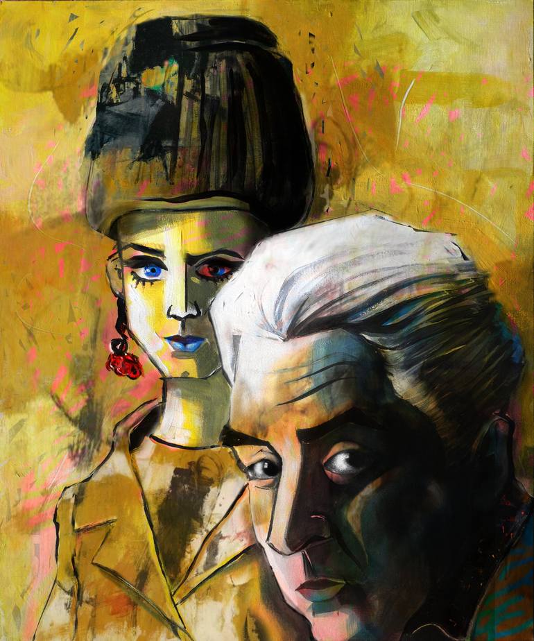 Portrait Afro Basaldella Painting by Giorgio Valentini | Saatchi Art