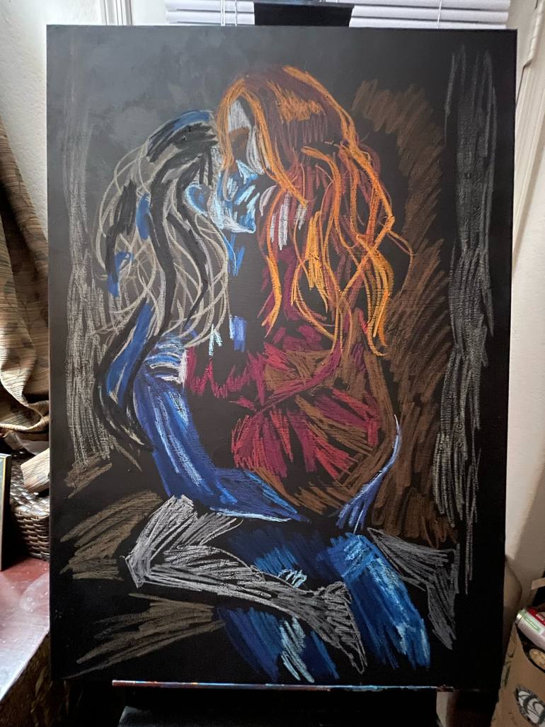 Hugs Painting by Pamela Annabelle | Saatchi Art