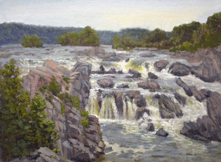 Great Falls Painting by Armand Cabrera | Saatchi Art