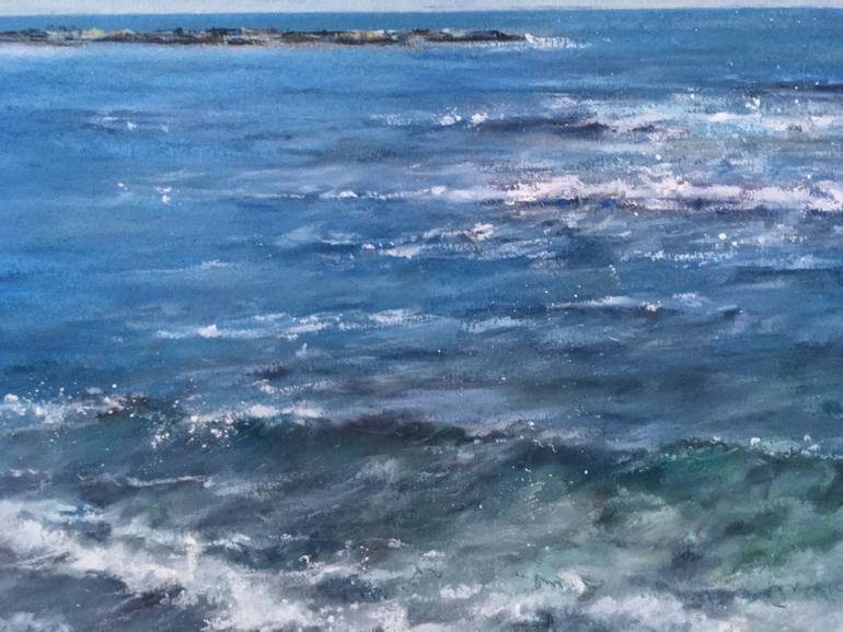 Beachscape Drawing by Pastel art | Saatchi Art