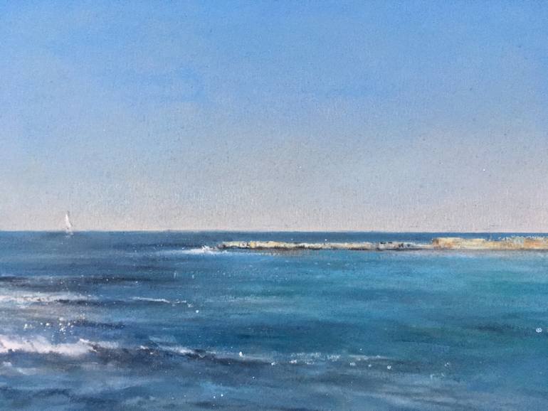 Beachscape Drawing by Pastel art | Saatchi Art