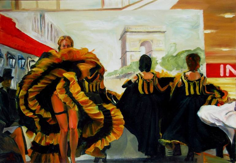 Can Can Dancers Painting by Atelier BDGB | Saatchi Art