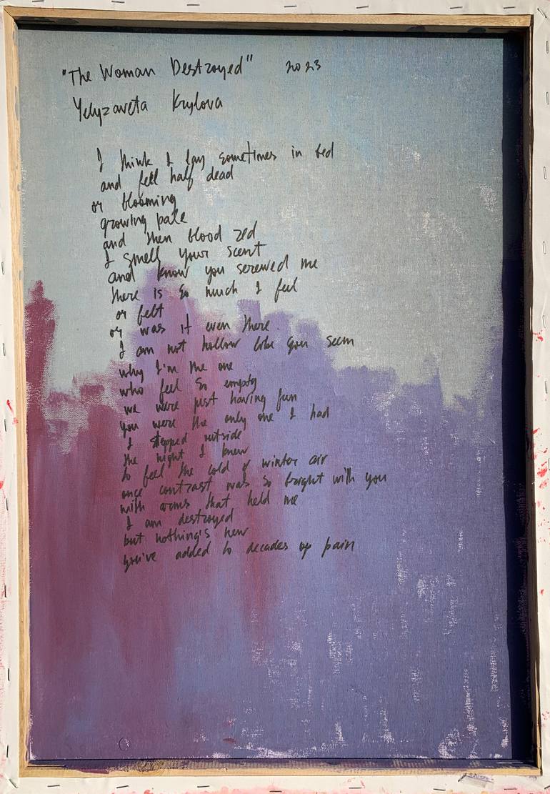 The Woman Destroyed Painting by Yelyzaveta Krylova | Saatchi Art