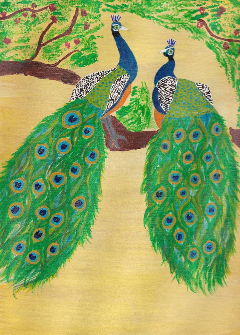Peacock Painting by Geetmala Panda | Saatchi Art