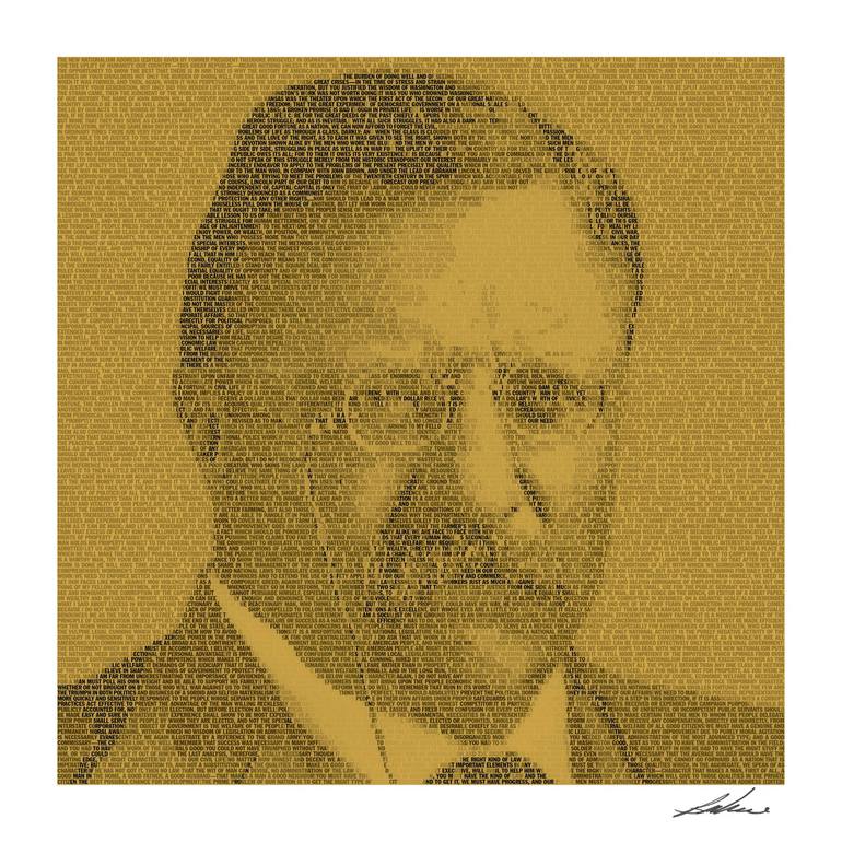 Theodore Roosevelt Mixed Media by Bryce Culverhouse | Saatchi Art