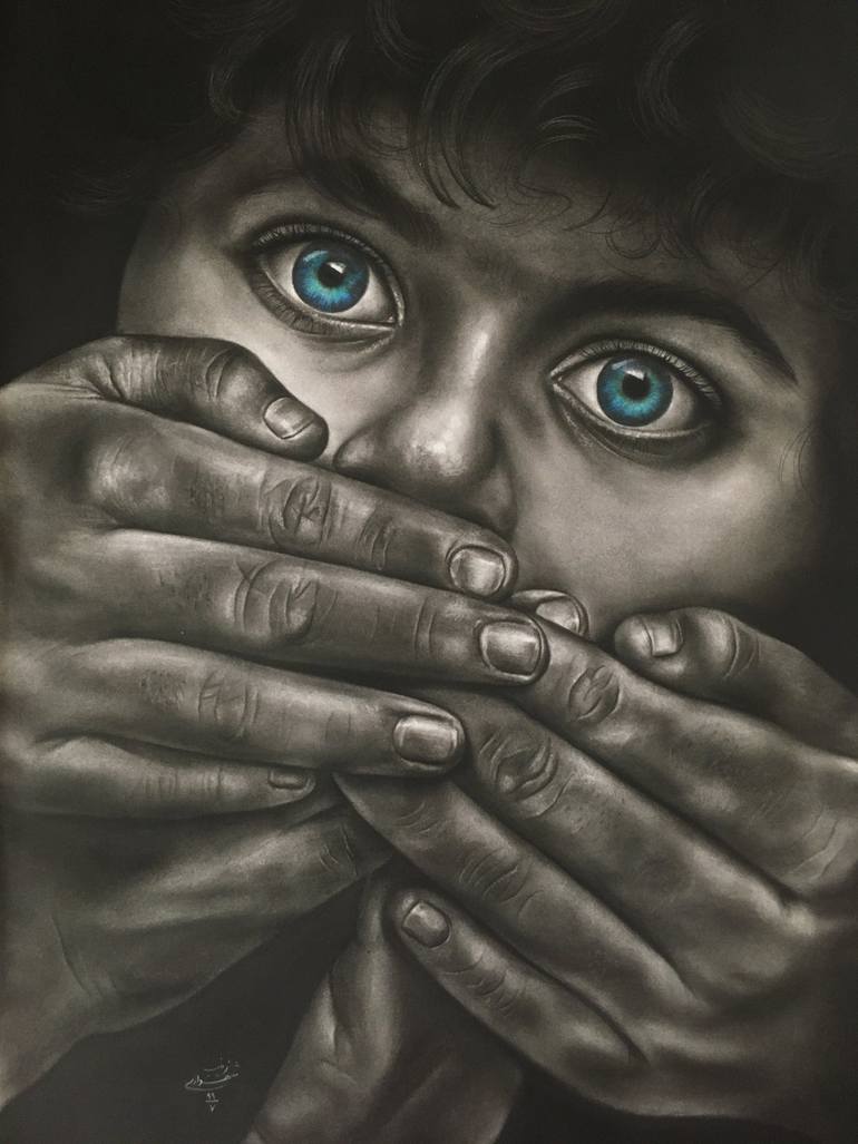 silence Painting by Zeinab Shahsavari | Saatchi Art