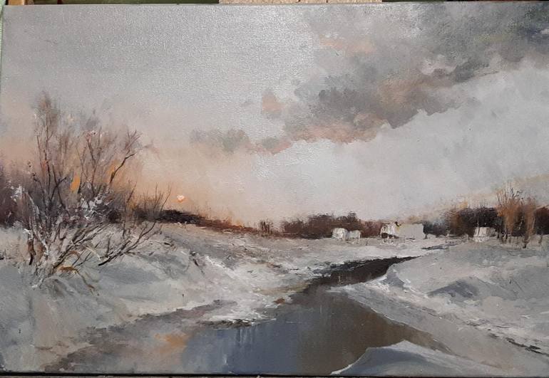 Snowbreak Painting by Yury Kruchinkin | Saatchi Art
