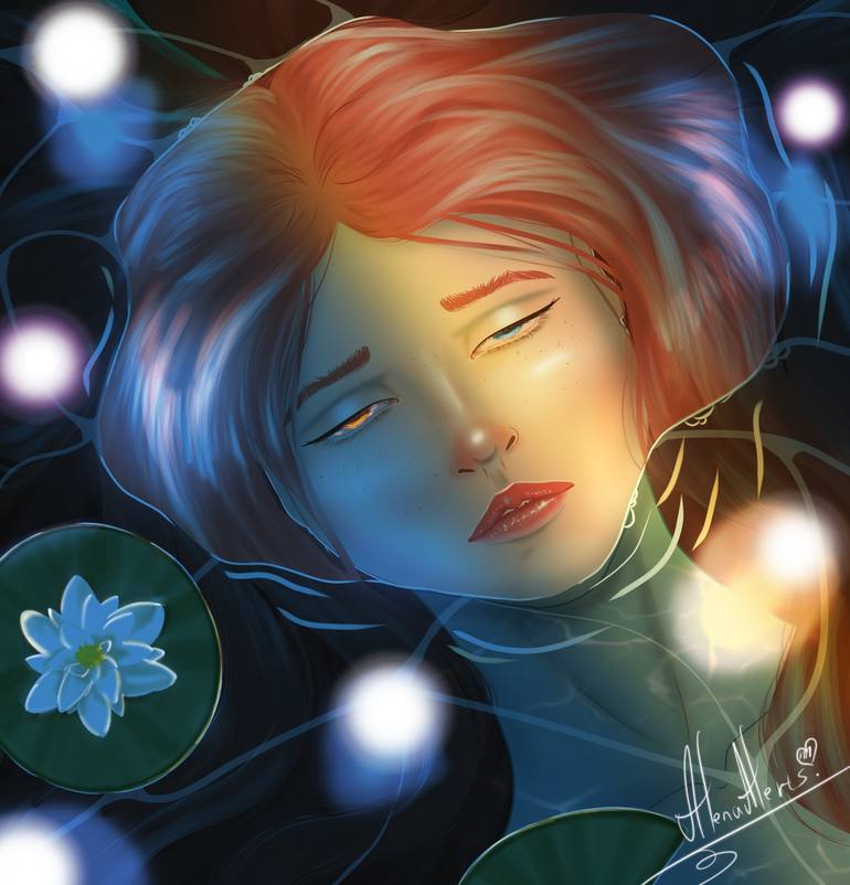 Girl Drawing by Alena Epifanova | Saatchi Art