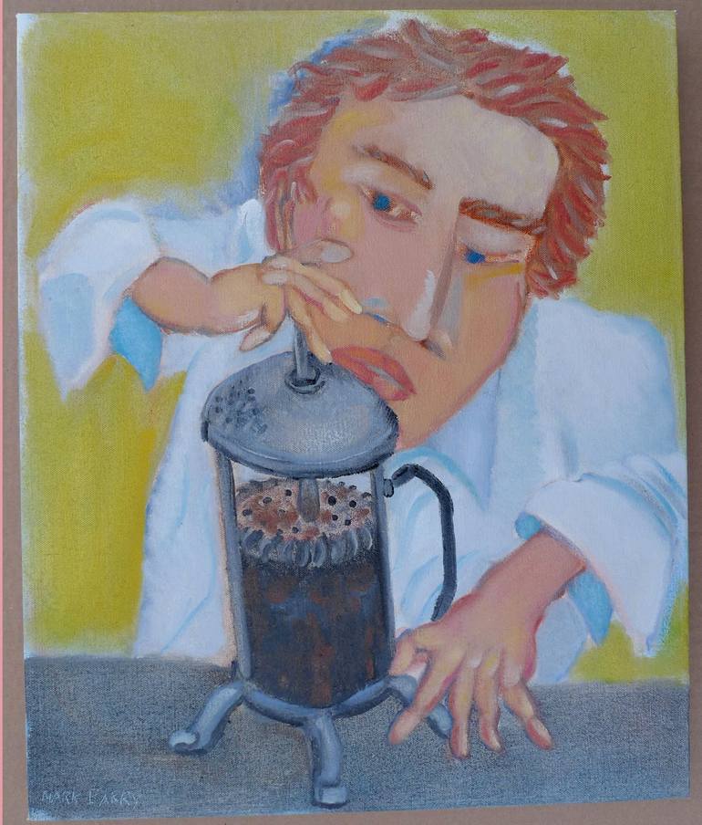 The Challenged Man Painting by Mark Barry | Saatchi Art