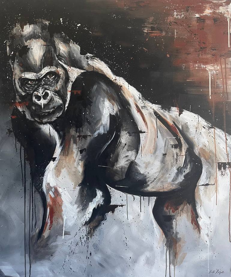 Silverback Painting by Kate Rose | Saatchi Art