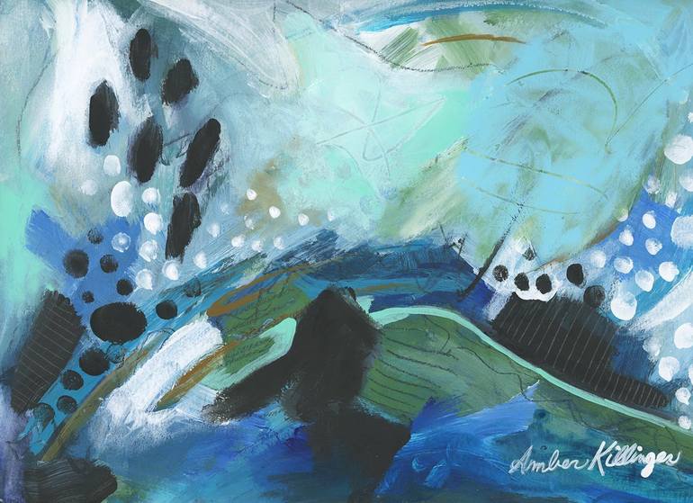 Reflective Distortions 2 Painting by Amber Killinger | Saatchi Art