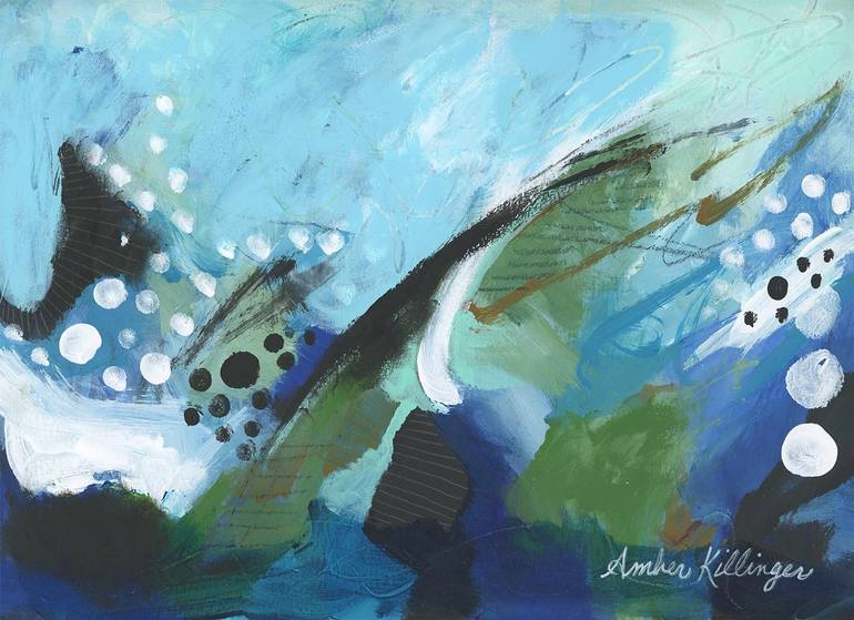 Reflective Distortions 3 Painting by Amber Killinger | Saatchi Art