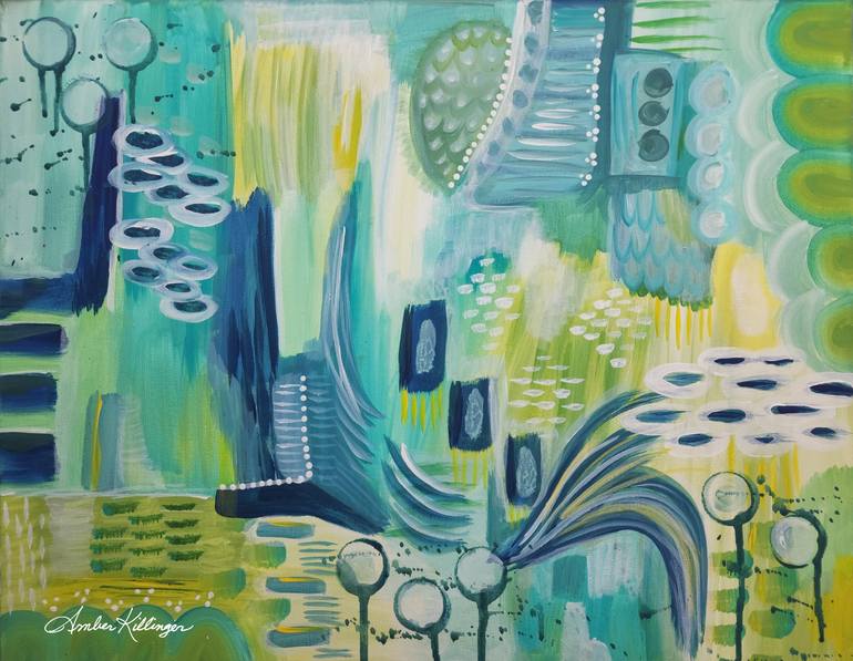 City Life 1 Painting by Amber Killinger | Saatchi Art