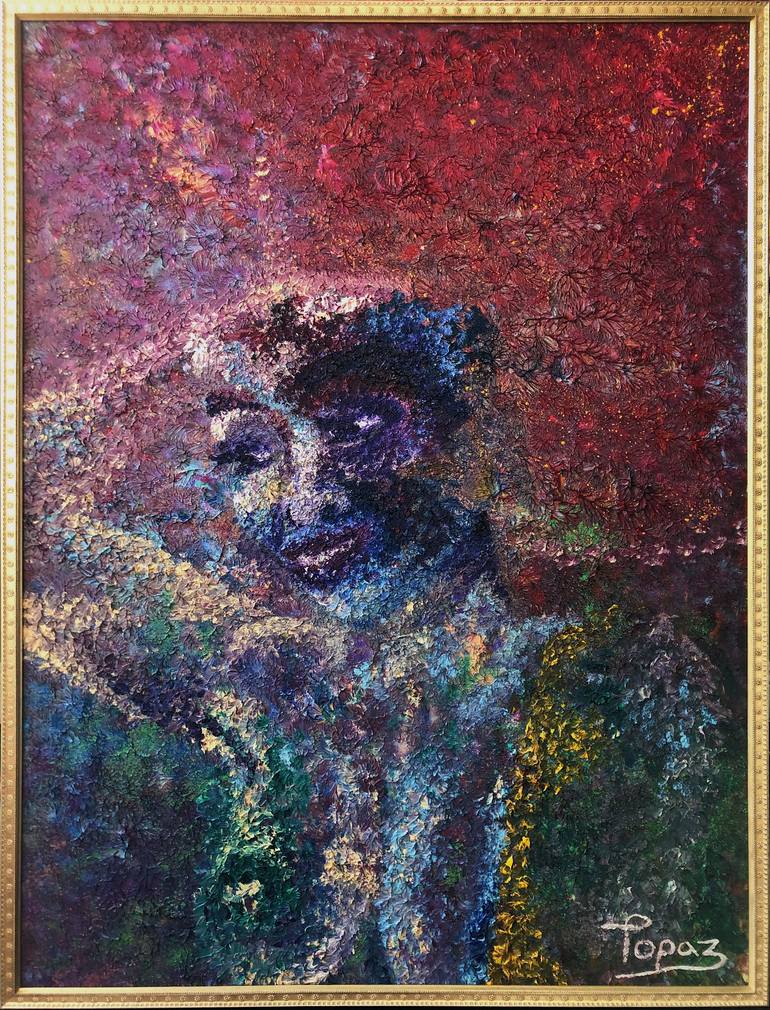 With All Her Love Painting by Topaz Peretz | Saatchi Art