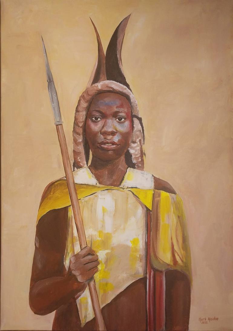 Herero warrior woman Painting by Marli Naidoo | Saatchi Art