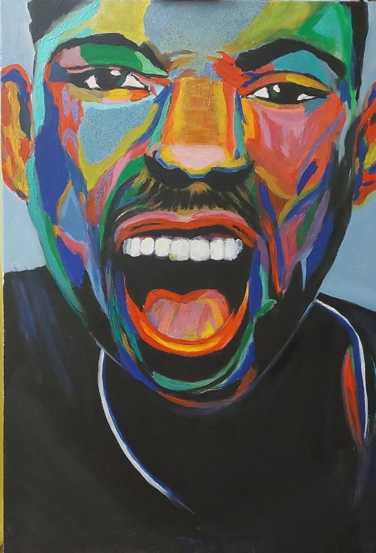 Will Smith Pop-Art Portrait Painting by Svetlana Sherdiaieva | Saatchi Art