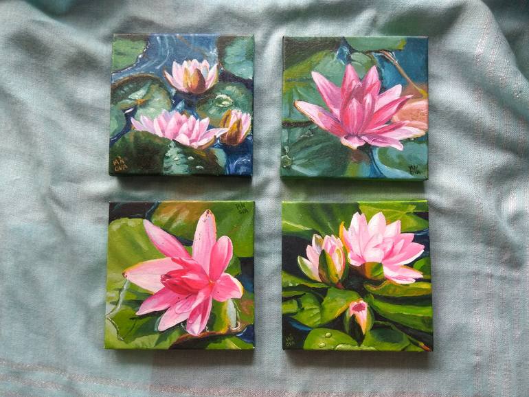 Morning and evening nymphs. polyptych Painting by Alex Vainova ...