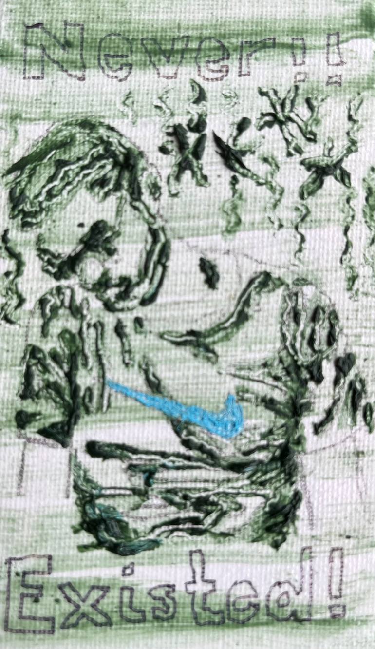 Never Existed! Miniature #3 Painting by Lawrence Richard Rutherford III ...