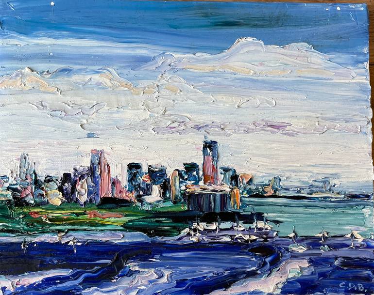miami beach Painting by Christine Bohrer | Saatchi Art