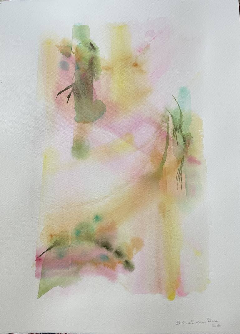 abstract watercolor on paper Painting by christine bohrer | Saatchi Art