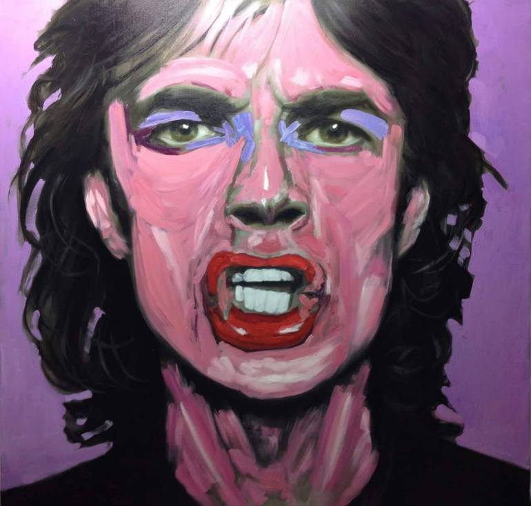 Mick Jagger Painting by Chris Rock | Saatchi Art