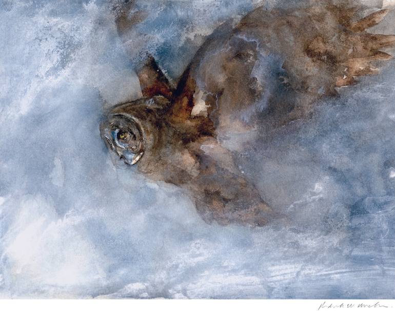Great Grey Owl Painting by Roderick MacIver | Saatchi Art