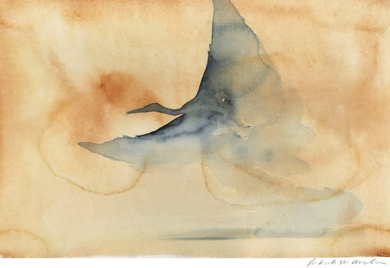 Heron Dream Painting by Roderick MacIver | Saatchi Art
