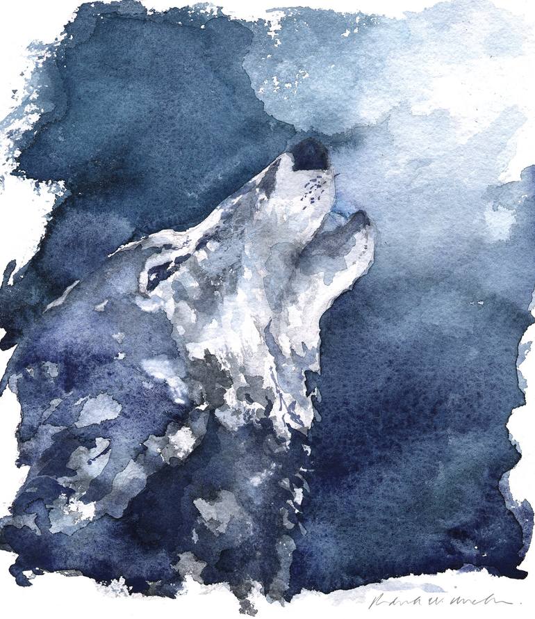 Howl Painting by Roderick MacIver | Saatchi Art