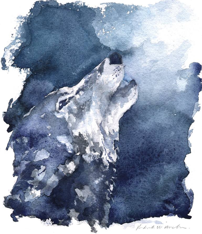 Howl Painting by Roderick MacIver | Saatchi Art