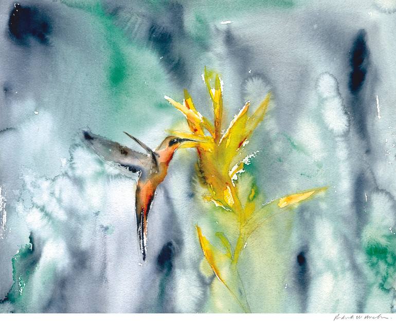 Morning Nectar Painting by Roderick MacIver | Saatchi Art