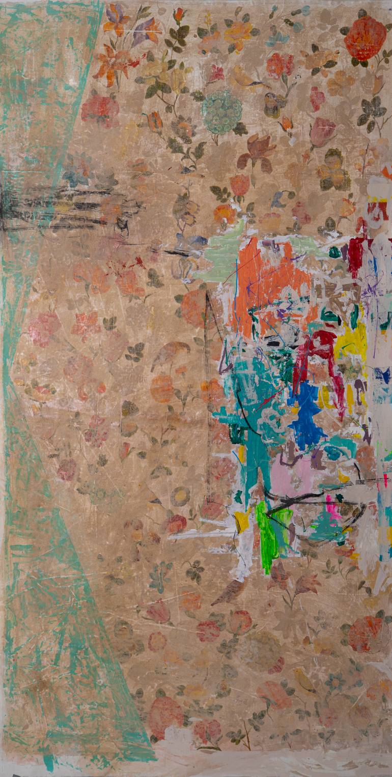 Untitled(A panel of triptych) Painting by Mina Katebi | Saatchi Art