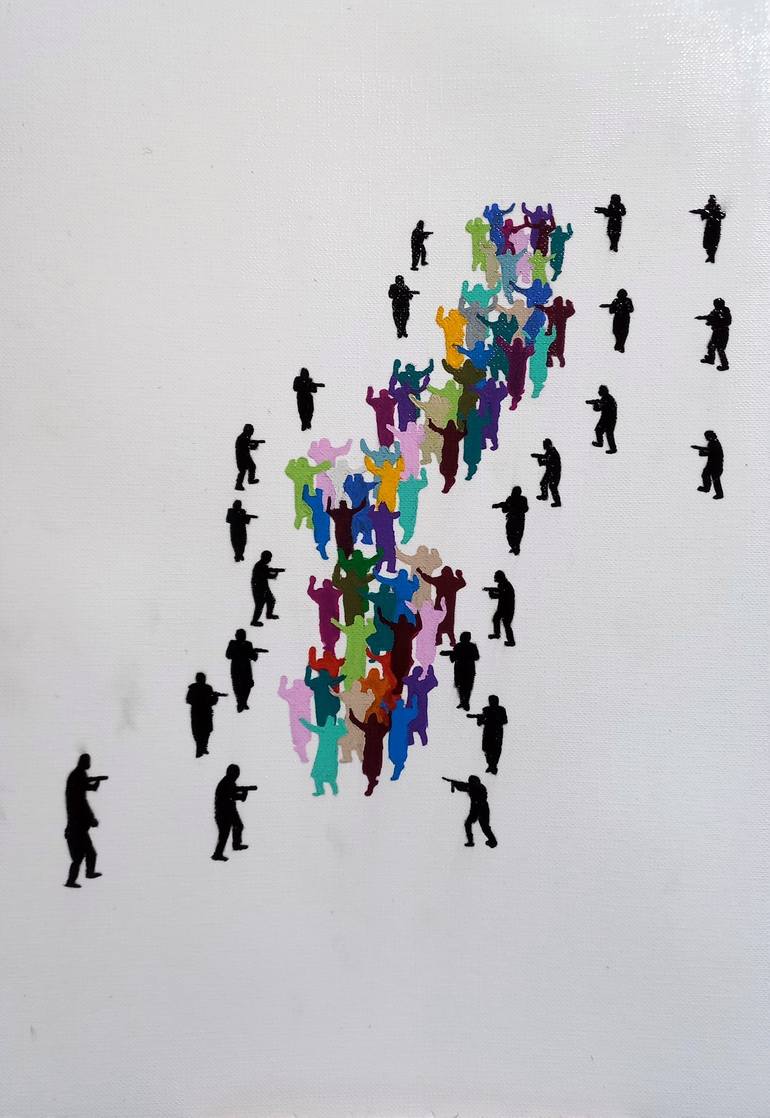 Gang Painting by Burcu Panahi | Saatchi Art