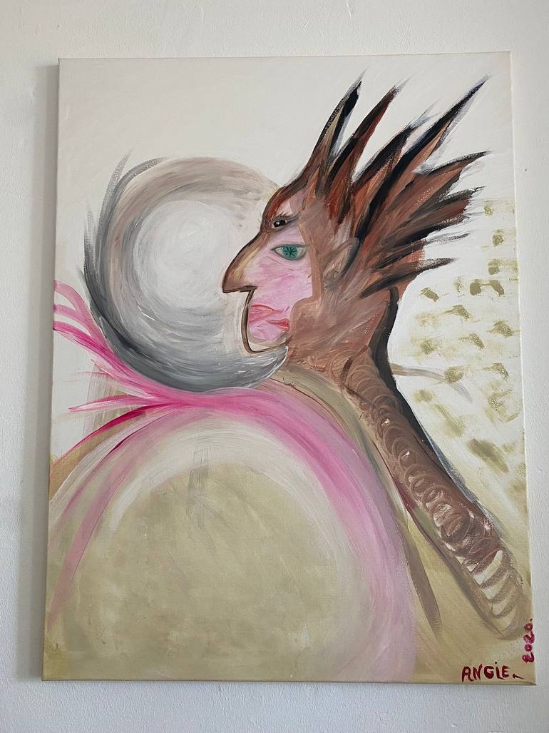 Sweet and evil Painting by Angela willemsen | Saatchi Art