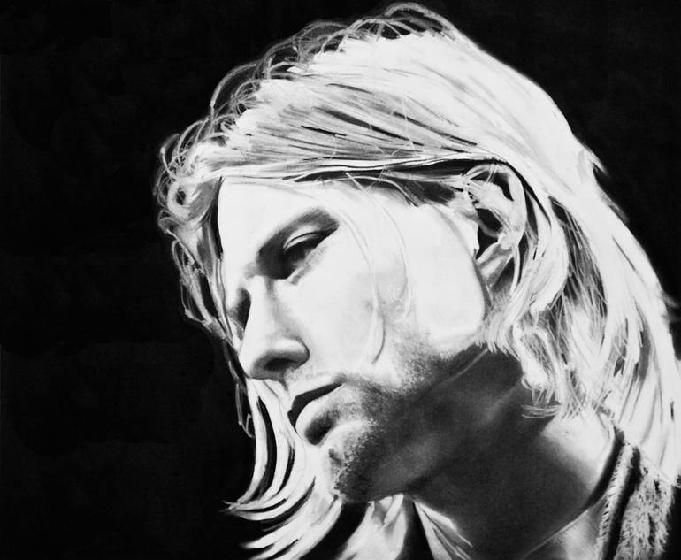 Kurt Cobain Drawing by Ali Akbar | Saatchi Art