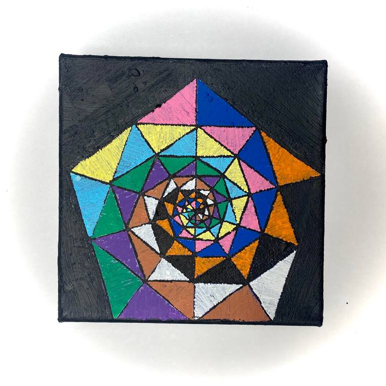Pentagon Fractal Painting by Nathan Gross | Saatchi Art